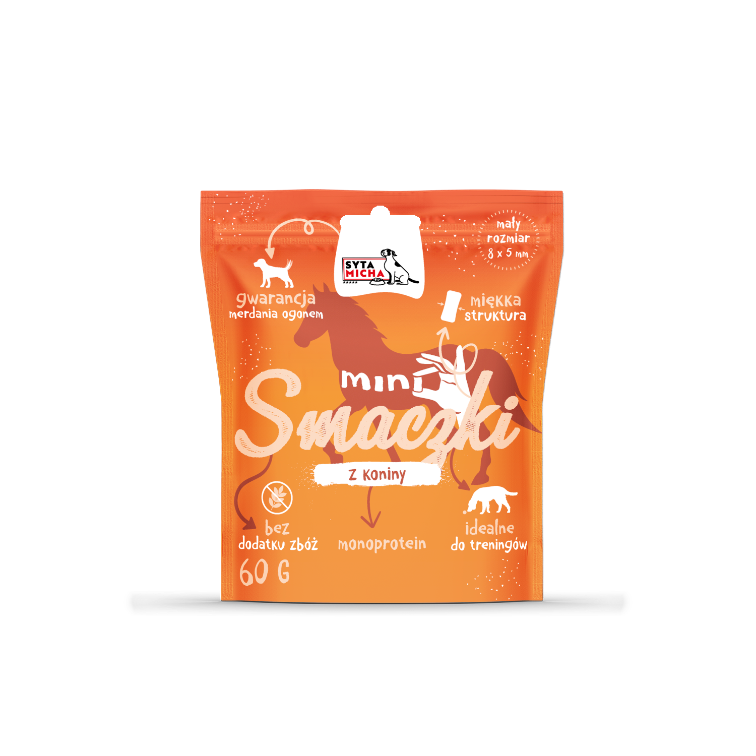 Syta Micha Mini smaczki dla psa z koniny 60g - BaffiDi.pl